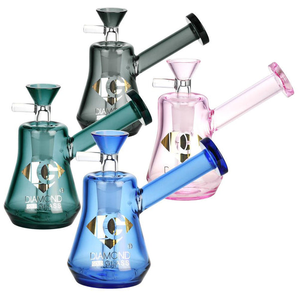 Diamond Glass Gold Mallet V2 Water Pipe – AltheasAttic420